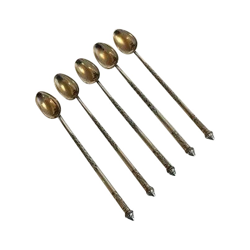 Bærendt Kolling 'Denmark', Old Danish Large Tea / Child Spoon in Silver ...