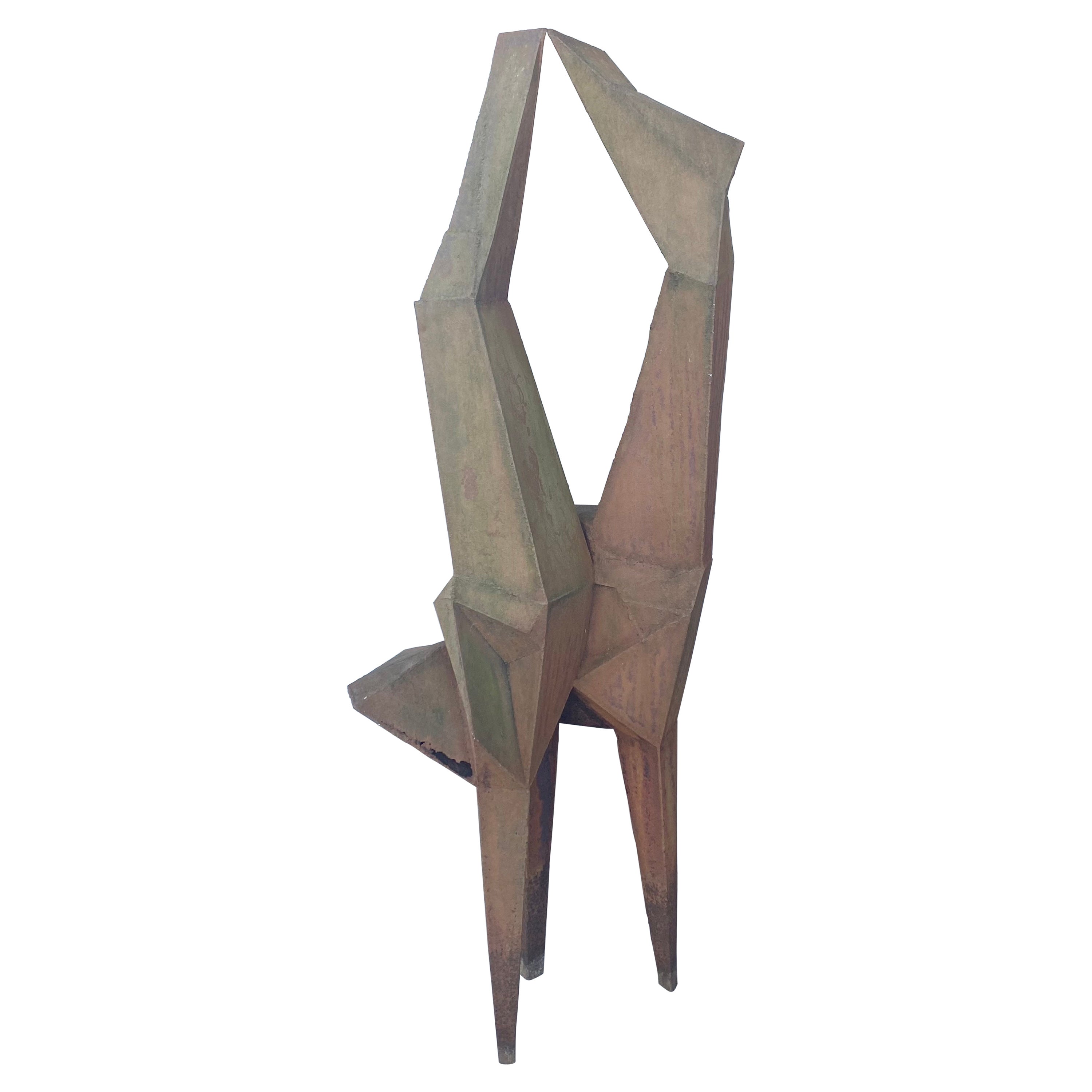 Large Stainless Steel Triangular Obelisk Sculpture, Garden or Yard at ...