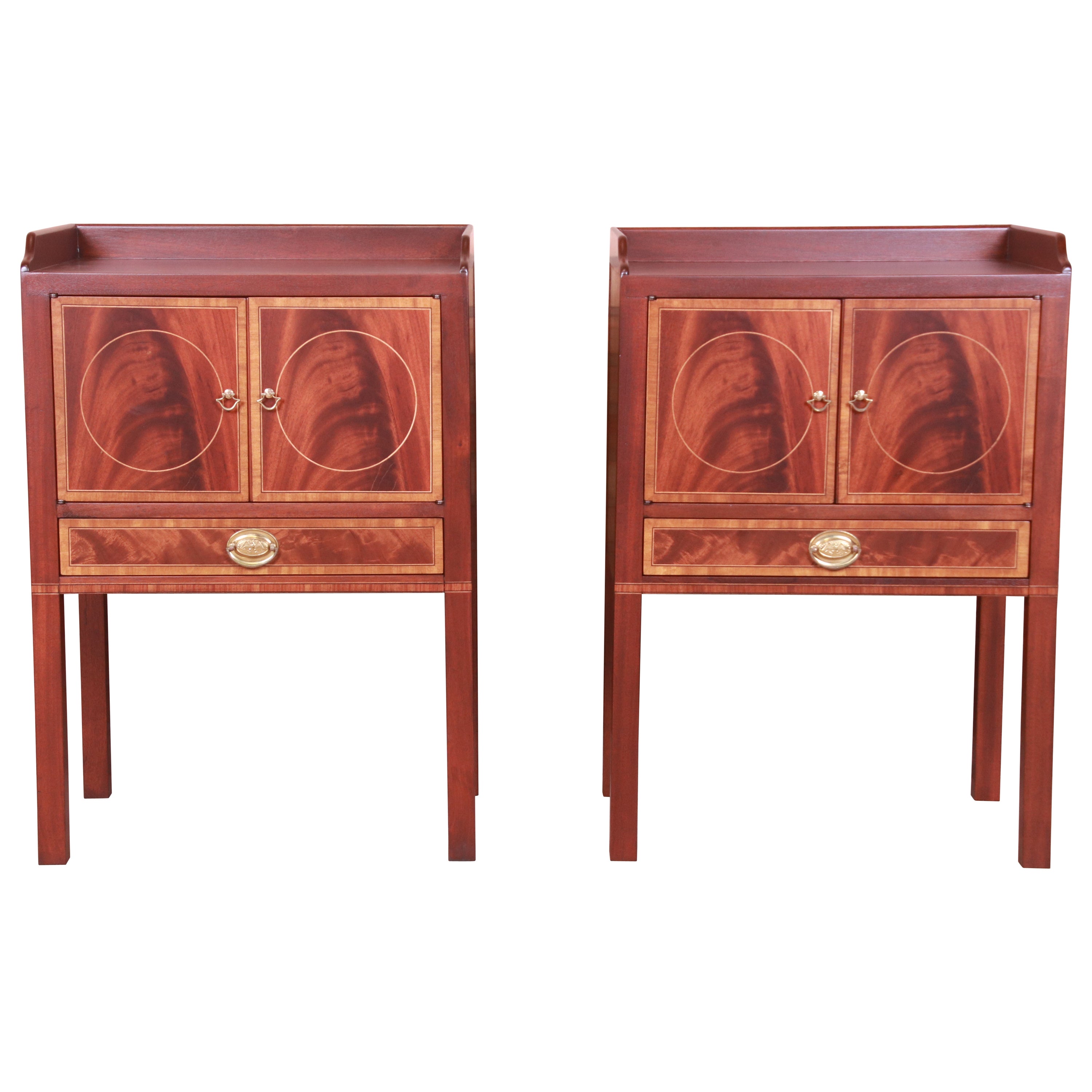 Baker Furniture Stately Homes Inlaid and Banded Georgian Extension ...