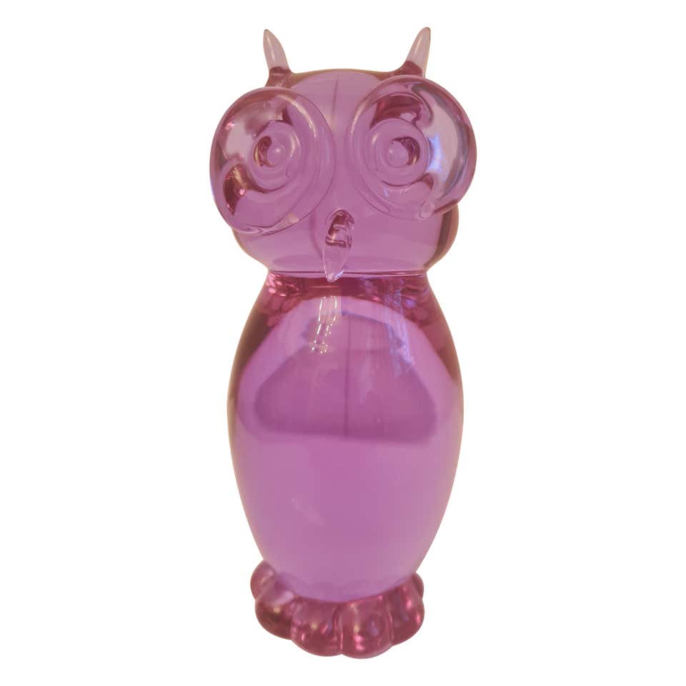 Fabulous Murano Glass Owl Italy At 1stdibs
