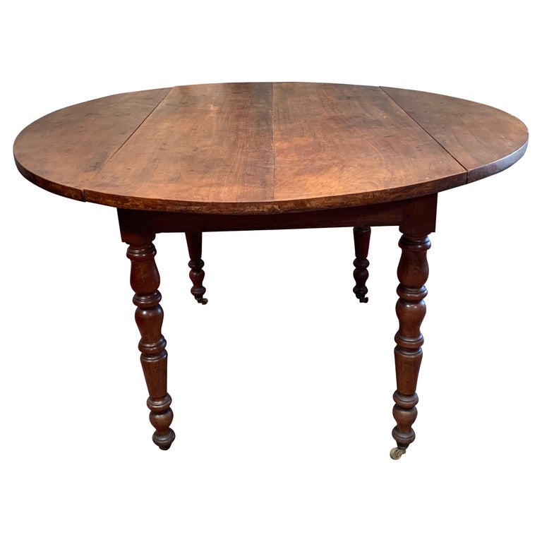 Vintage French Round Table at 1stDibs