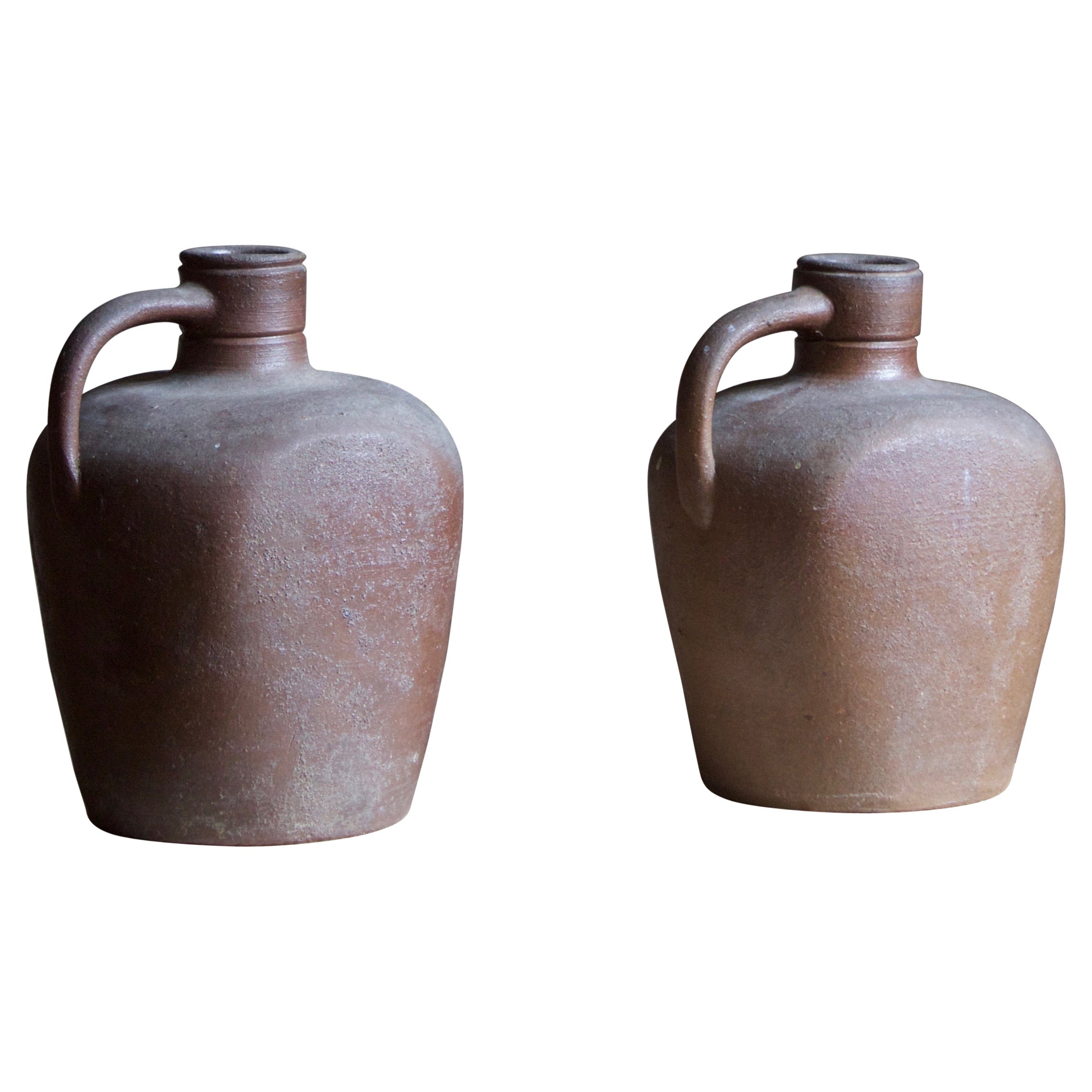 Hoganas, Swedish Art Nouveau Ceramic Vase, Circa 1910 For Sale at 1stDibs