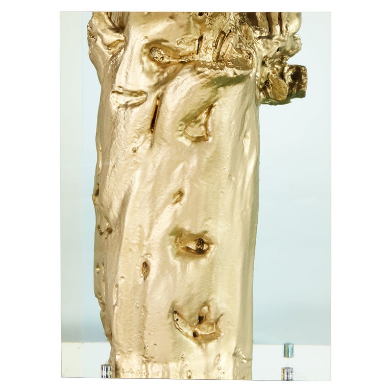 Epoxy Resin Stool, Golden Stump Stool, Ready to Ship For Sale at 1stDibs