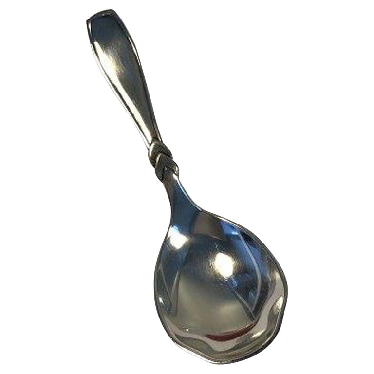 Rex Silver Sugar Spoon W. and S. Sørensen For Sale at 1stDibs
