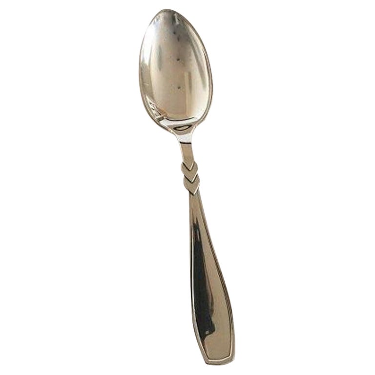 "Rex" Dessert Spoon in Silver, W and S Sorensen For Sale at 1stDibs