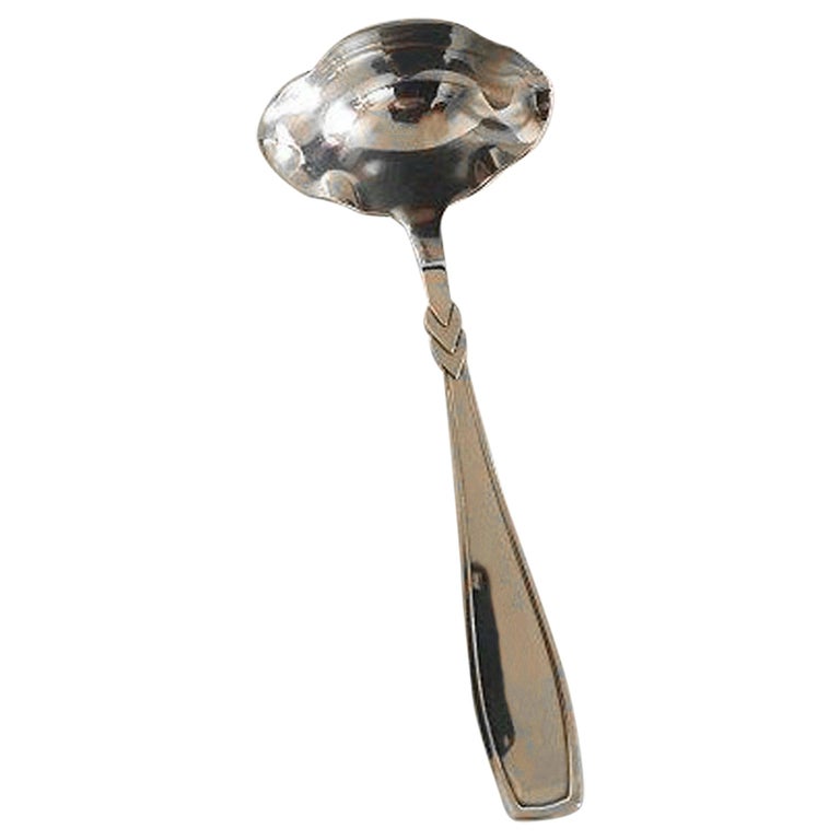 "Rex" Gravy Spoon in Silver W and S Sorensen For Sale at 1stDibs