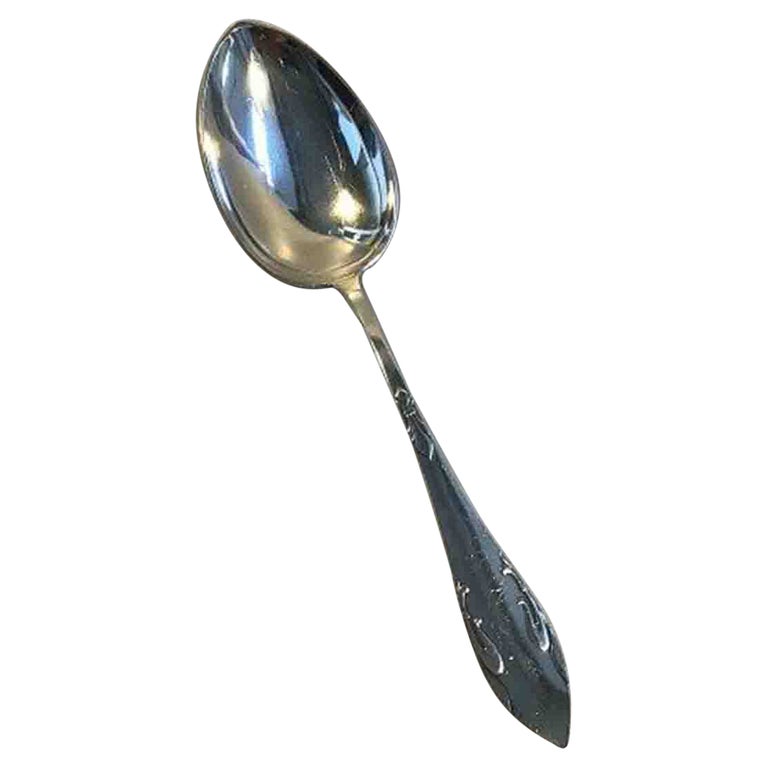 "Split Lily" Silver Serving Spoon For Sale at 1stDibs