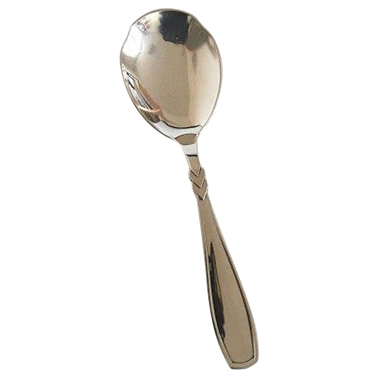 "Rex" Serving Spoon in Silver, W and S Sorensen For Sale at 1stDibs