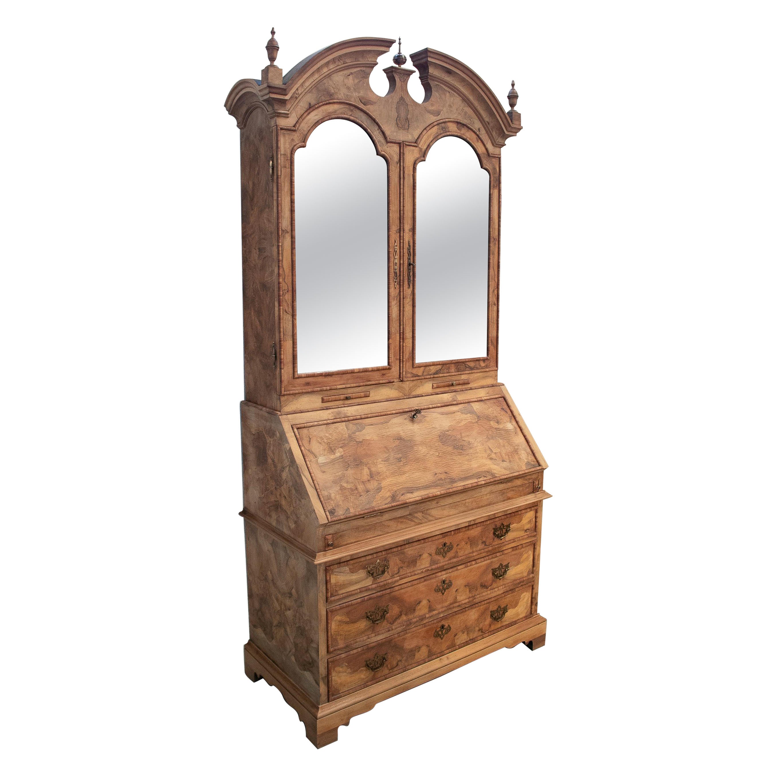 Antique Georgian Walnut Bureau at 1stDibs