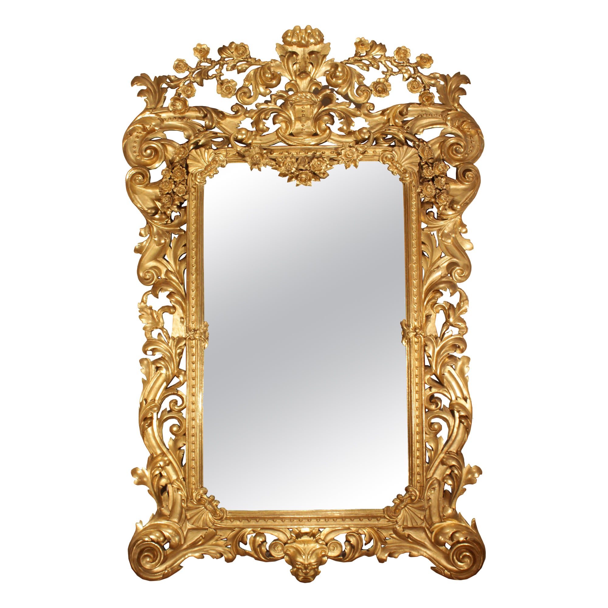 Antique Italian Gilt 19th Century Picture Frame or Mirror Baroque ...