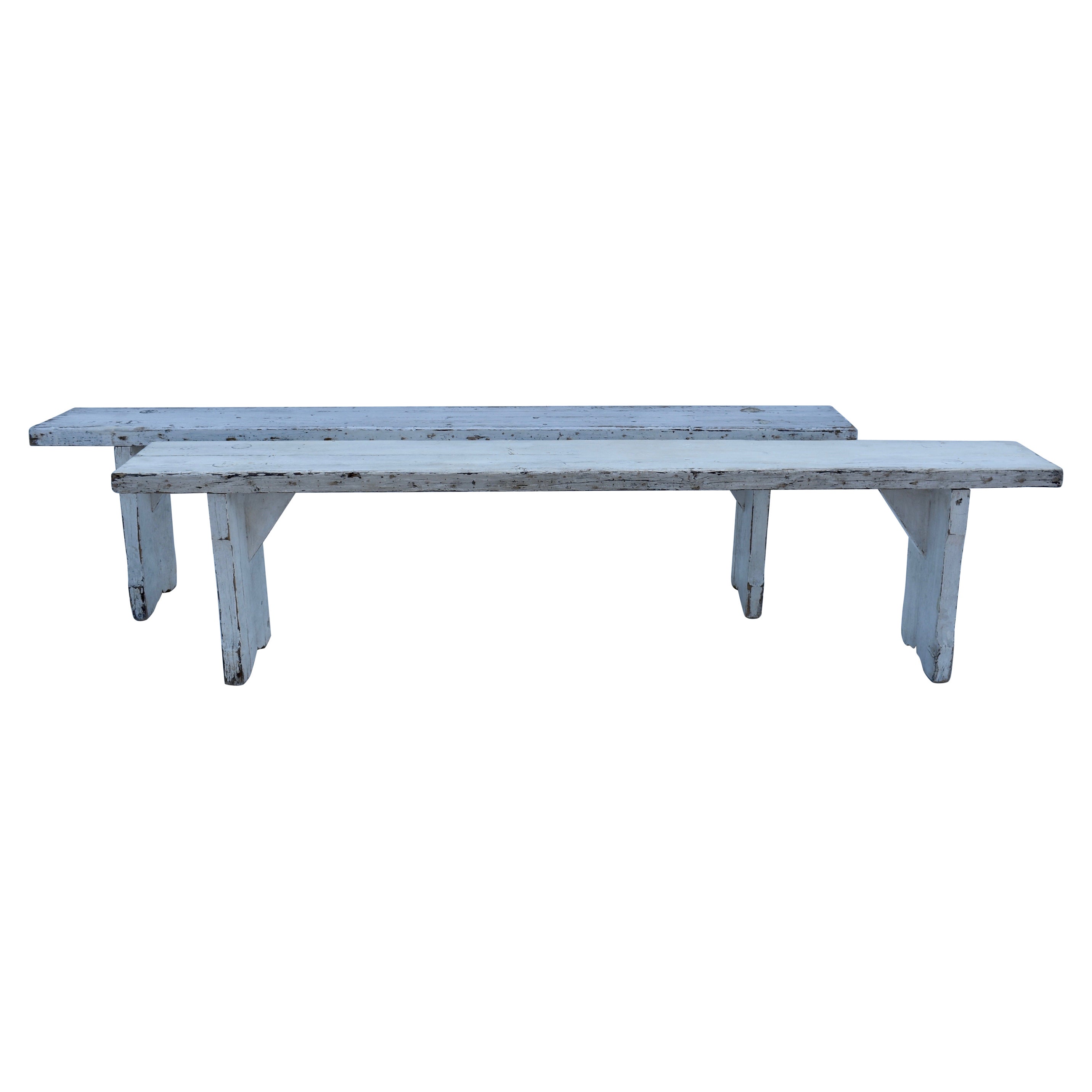 Pair of Reversible Railway Station Benches at 1stDibs