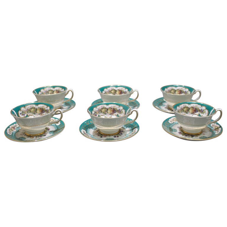 Set of 6 Duchess Tea Cups and Saucers Chatsworth Collection at 1stDibs ...