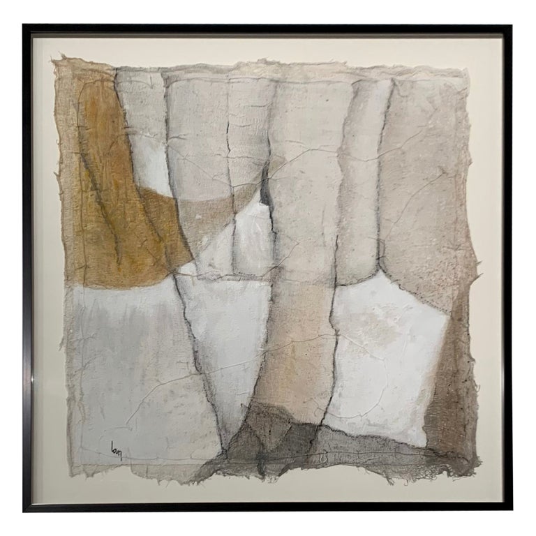 Gold, Beige, Cream AndGrey Painting by Artist Diane Petry, Contemporary ...