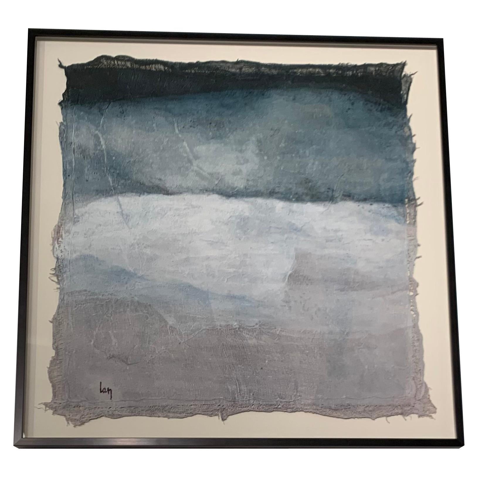 Blue, Brown, Orange Extra Large Painting By French Artist Jean Pierre ...