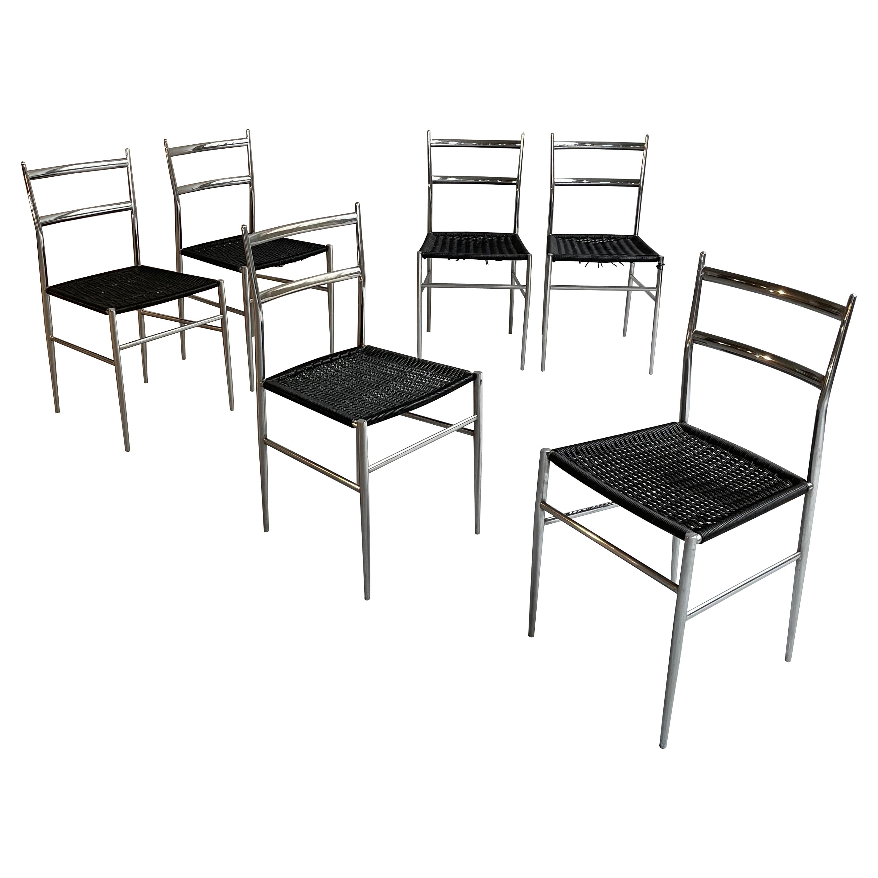 Mid-Century Brushed Tubular Steel Contoured Cantilever Chairs For Sale ...