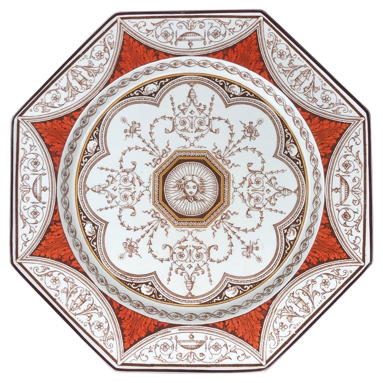 Minton Aesthetic Movement Plate, Holland Pattern, Marked 1888 For Sale ...