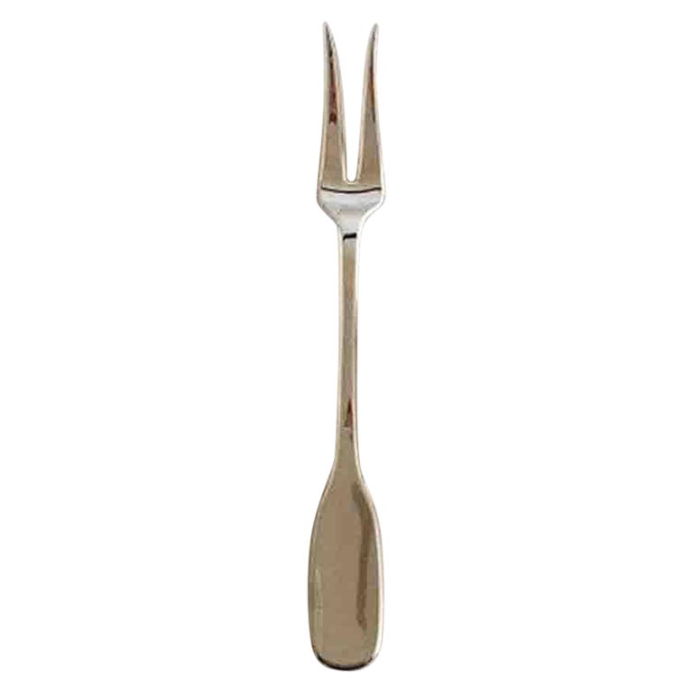 Hans Hansen Susanne Sterling Silver Meat Fork For Sale at 1stDibs