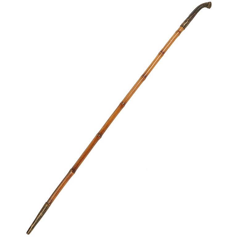 Japanese Bamboo and Brass Kiseru Pipe, Late 19th Century For Sale at ...