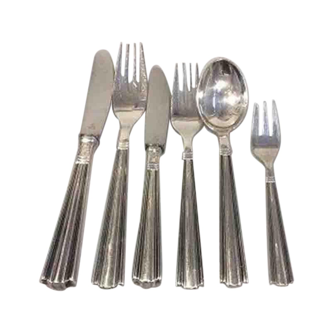 Jean E. Puiforcat, Solid Silver Flatware "Biarritz" 1924, 196 Pièces at ...