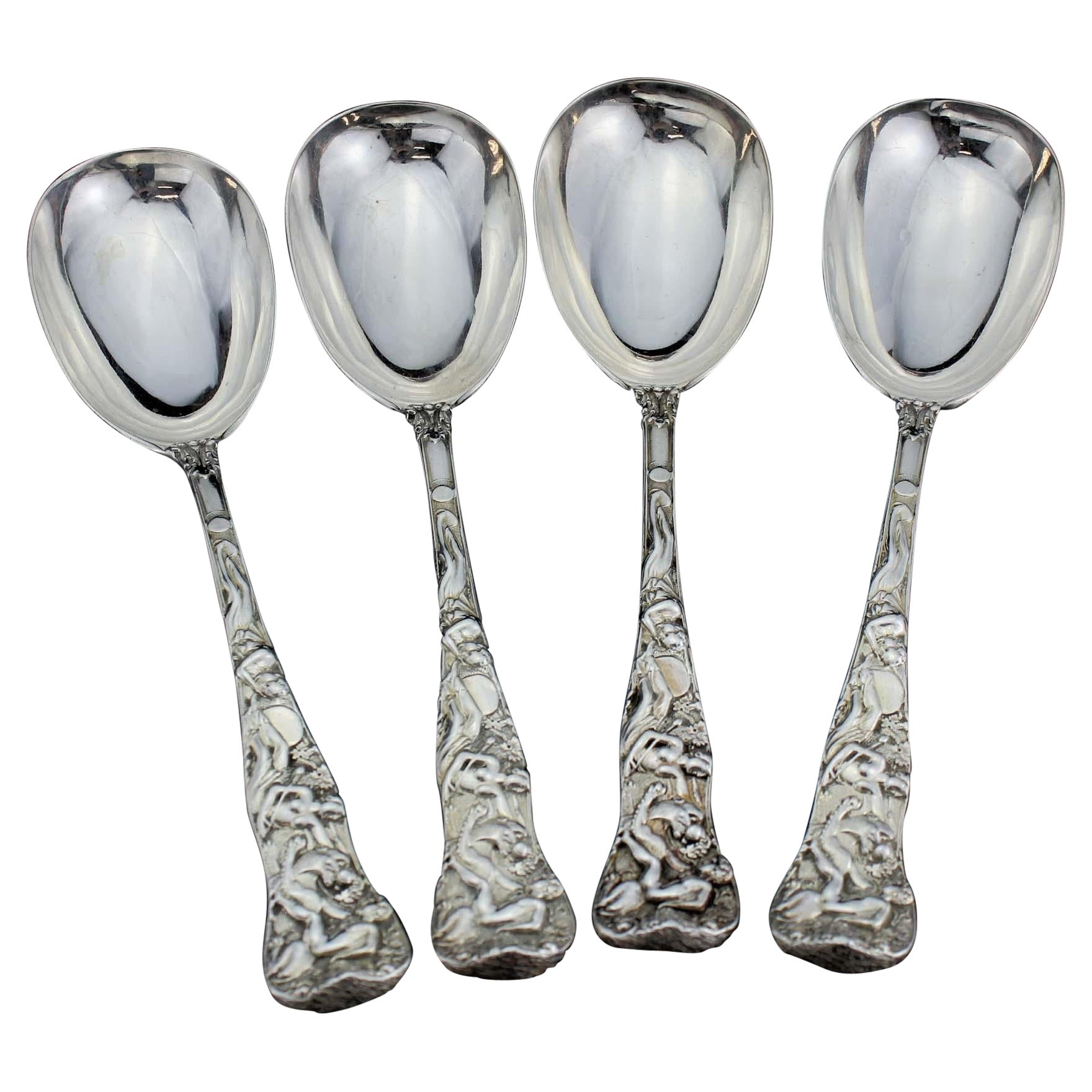 18th Century Various Makers London Silver Rococo Engraved Spoons, 1770s ...