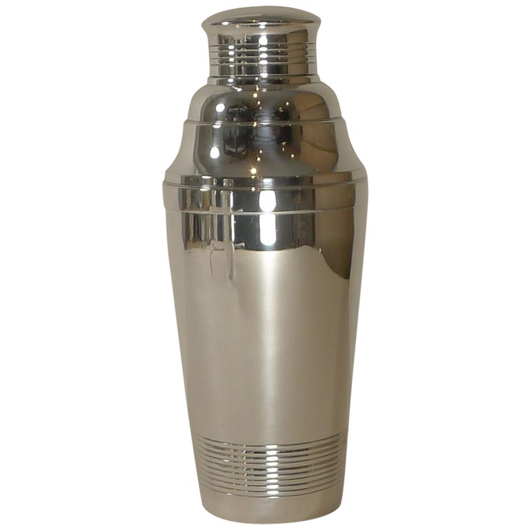 Large French Art Deco Cocktail Shaker by Maison Pierre Bognon, Paris at ...