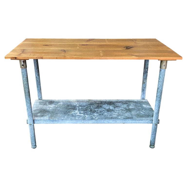 Industrial Work / Display Table at 1stDibs