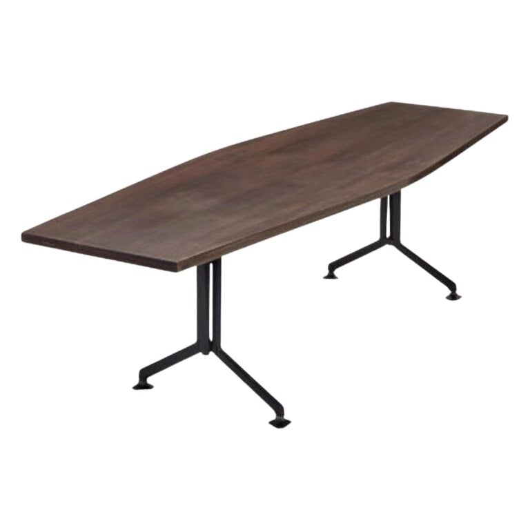 Elm Wood and Resin Dining or Conference Table For Sale at 1stDibs