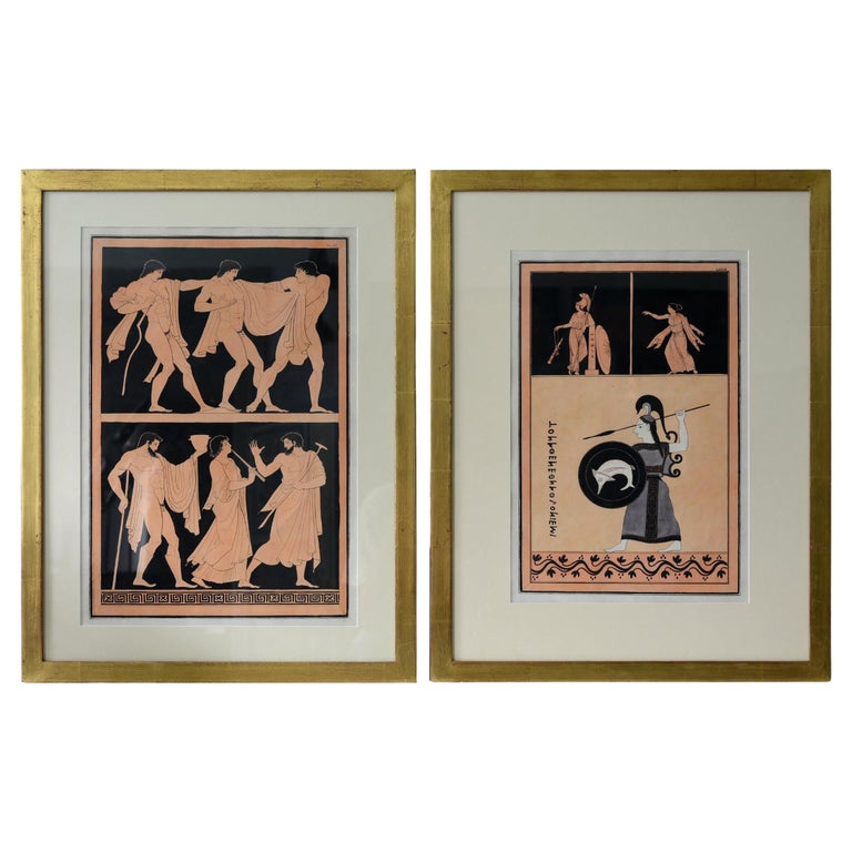 18th Century Italian Engraver Outline Etching Etruscian, Italy For Sale ...