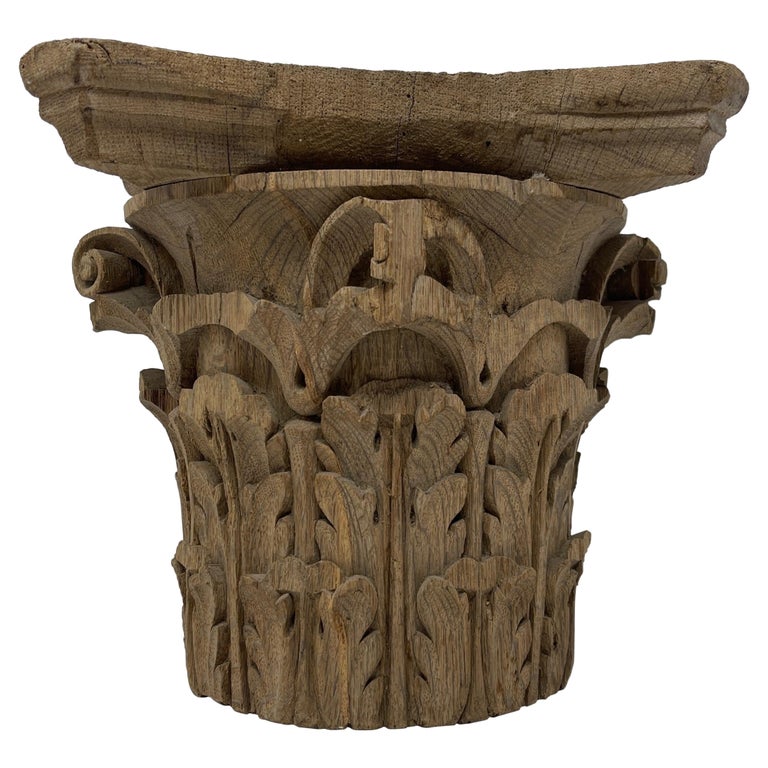 Wooden Capital at 1stDibs
