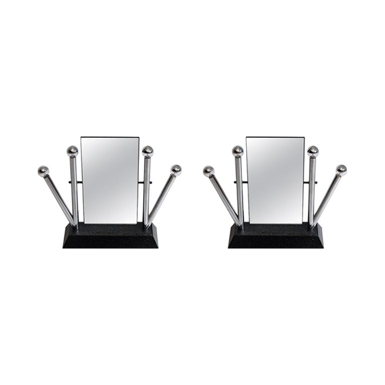 Pair of Mirrors / Table Lamps Designed by Anna Anselmi for Bieffeplast ...