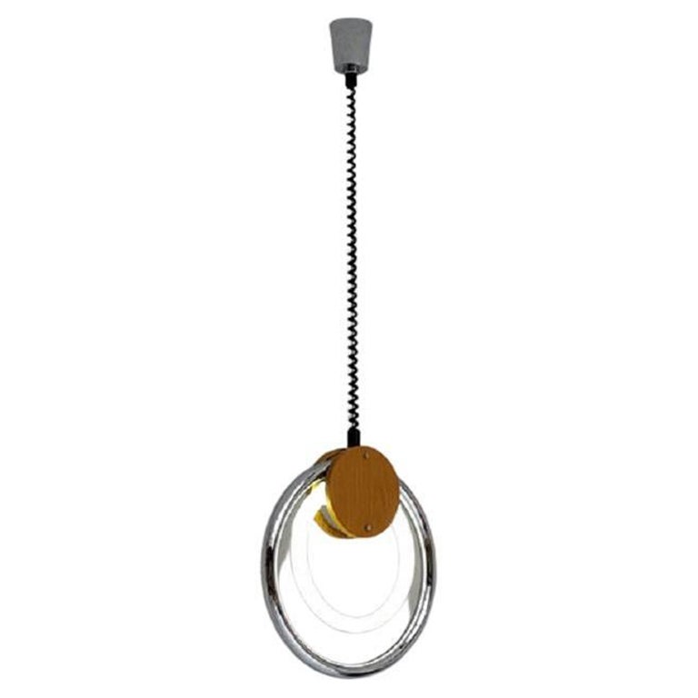 1960s Fluorescent Circular Tube Pendant Lamp For Sale at 1stDibs