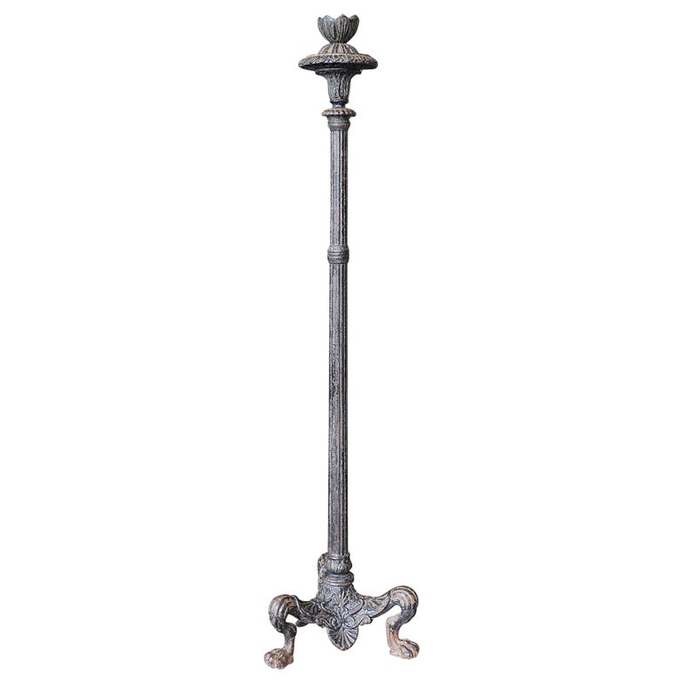 Grecian Revival Cast Iron Torchere For Sale at 1stDibs