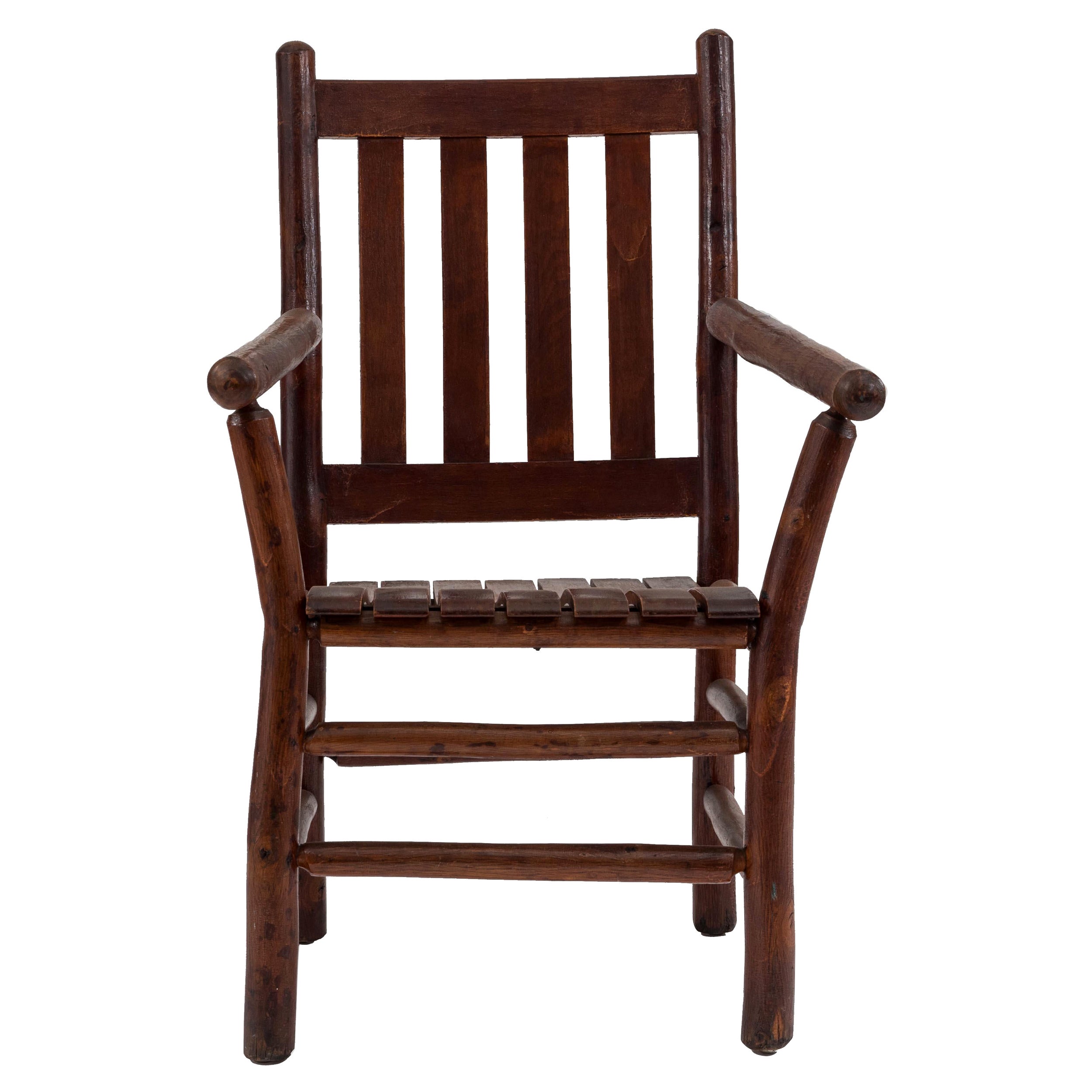 Signed Old Hickory Child's Arm Chair at 1stDibs