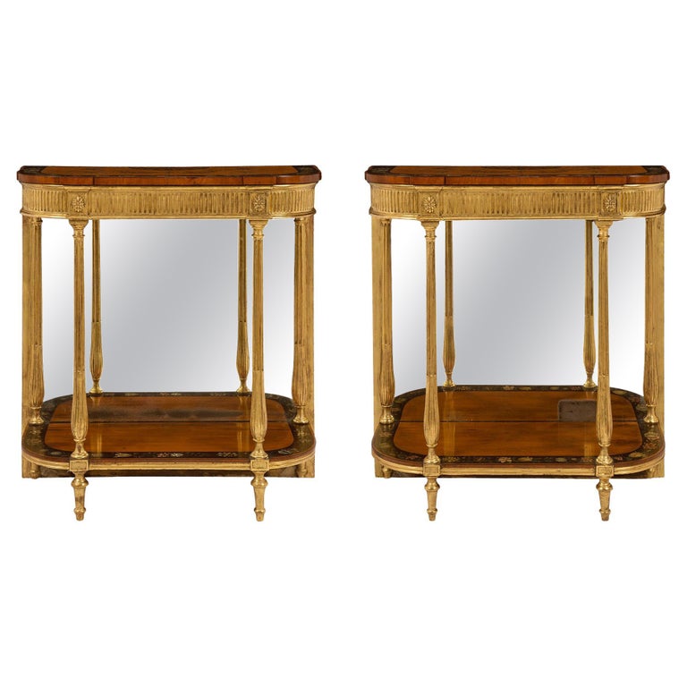 Pair of Early 19th Century Adams Style Console Tables For Sale at 1stDibs