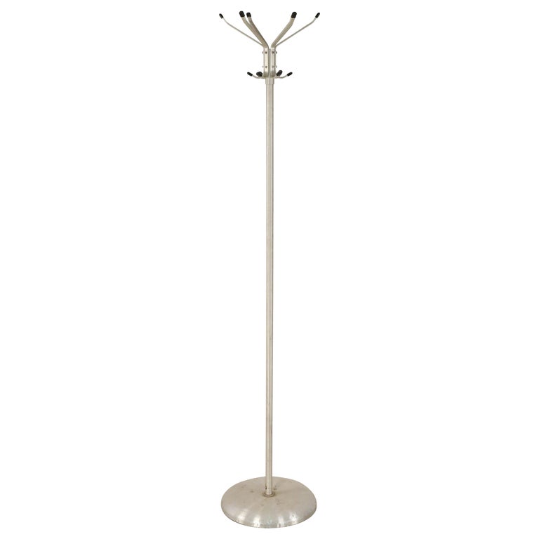 Mid-Century Aluminum Coat Tree / Hat Rack For Sale at 1stDibs