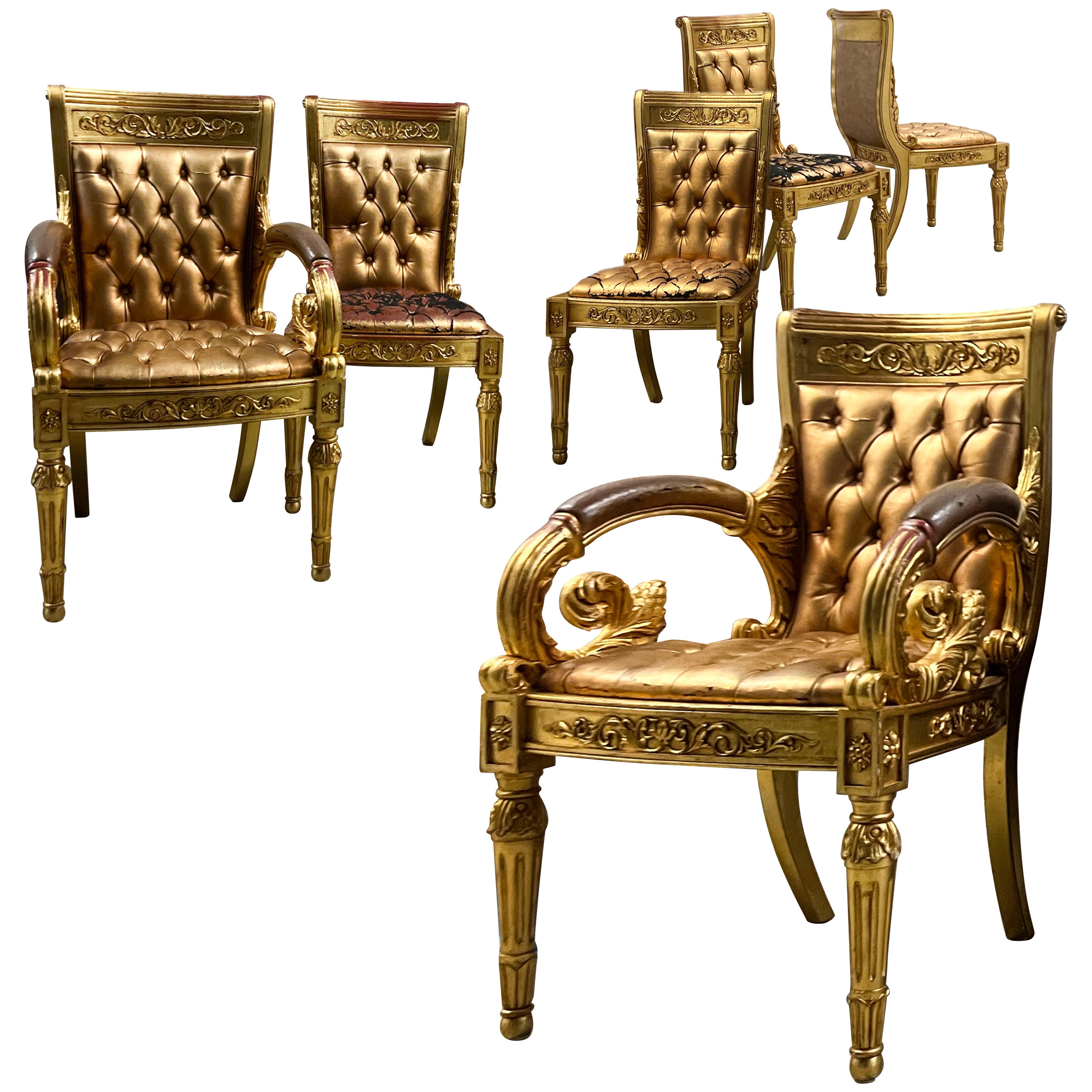 Set Of 4 Gianni Versace Chairs at 1stDibs