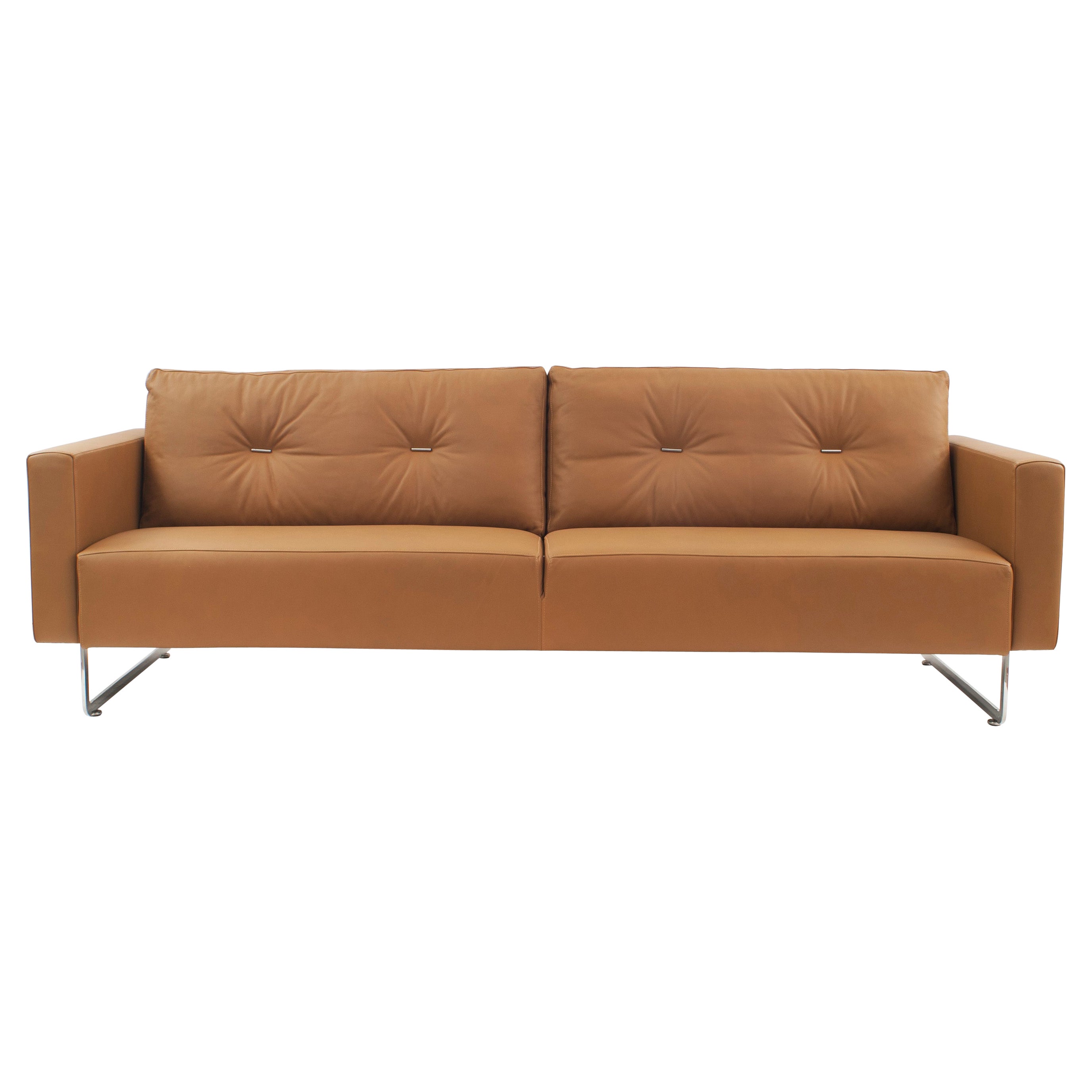 English Leather Pub Sofa at 1stDibs