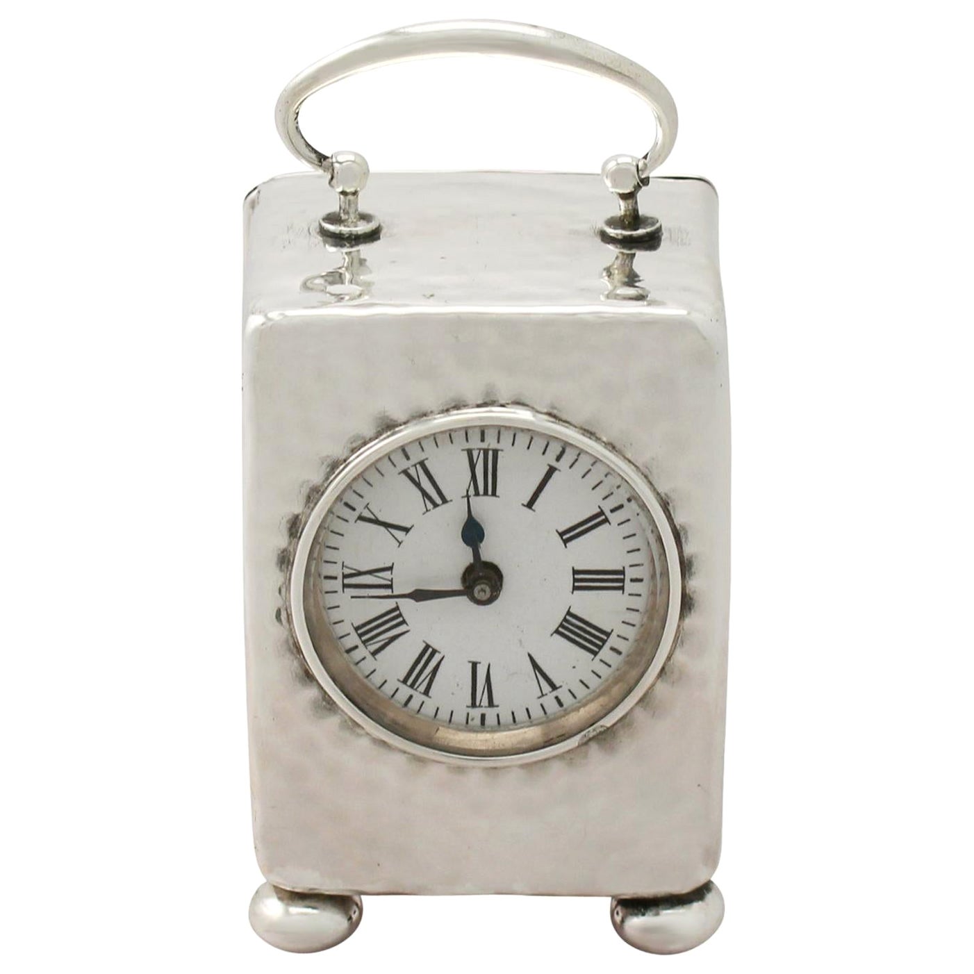 Silver Novelty Perpetual Desk Calendar and Clock at 1stDibs