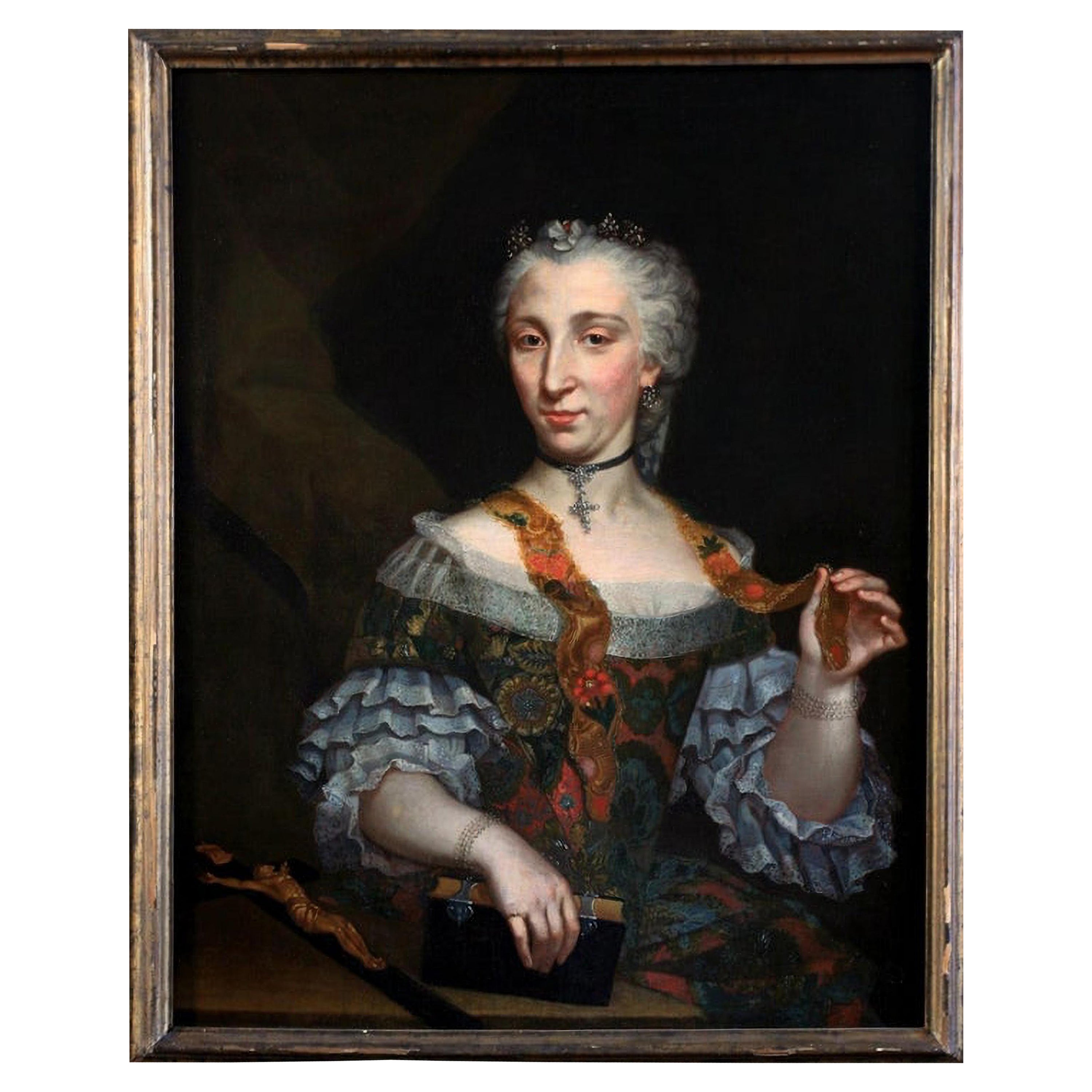 Pair 18th Century Royal Portraits, Empress Maria Theresa and Emperor ...