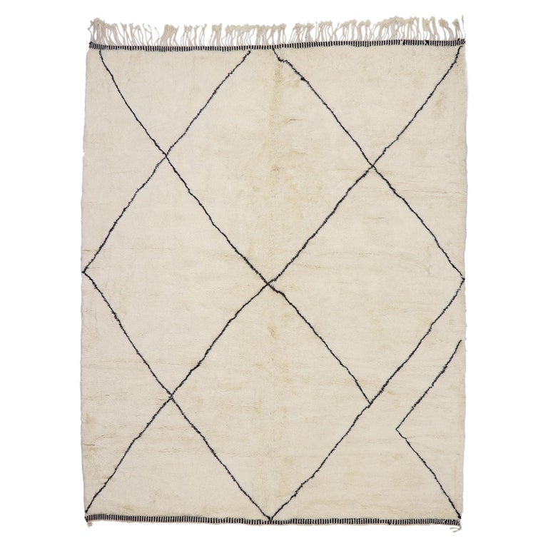 New Contemporary Berber Moroccan Rug with Minimalist Hygge Style For ...