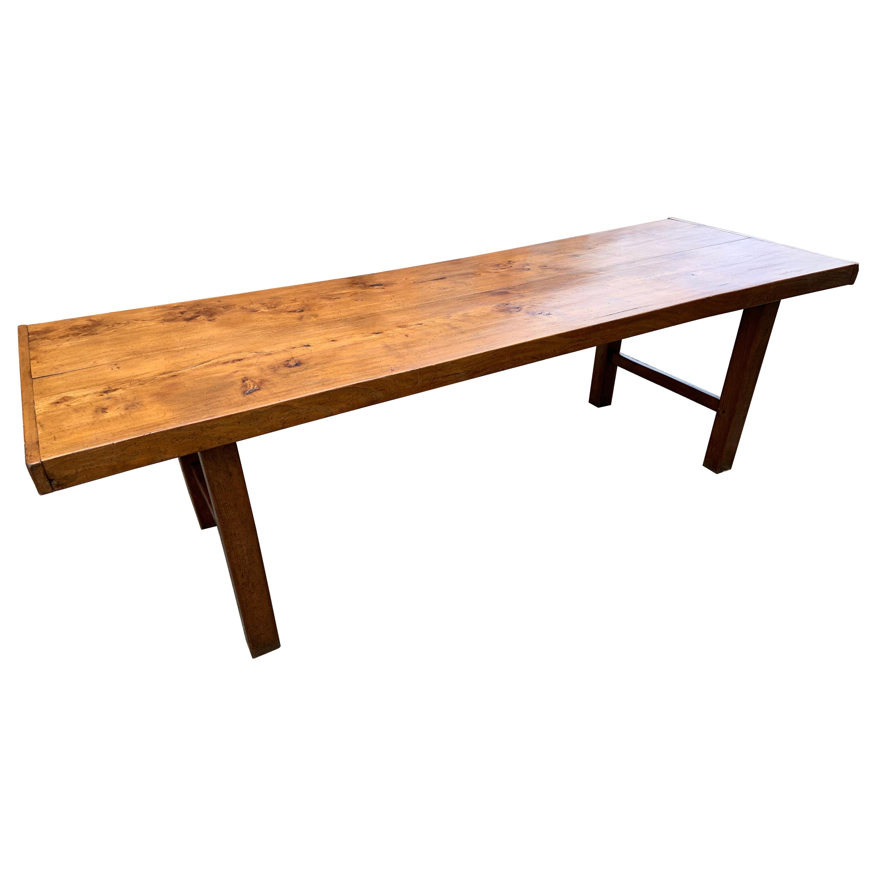 Late 19th Century Normandy Elm Farmhouse Table at 1stDibs