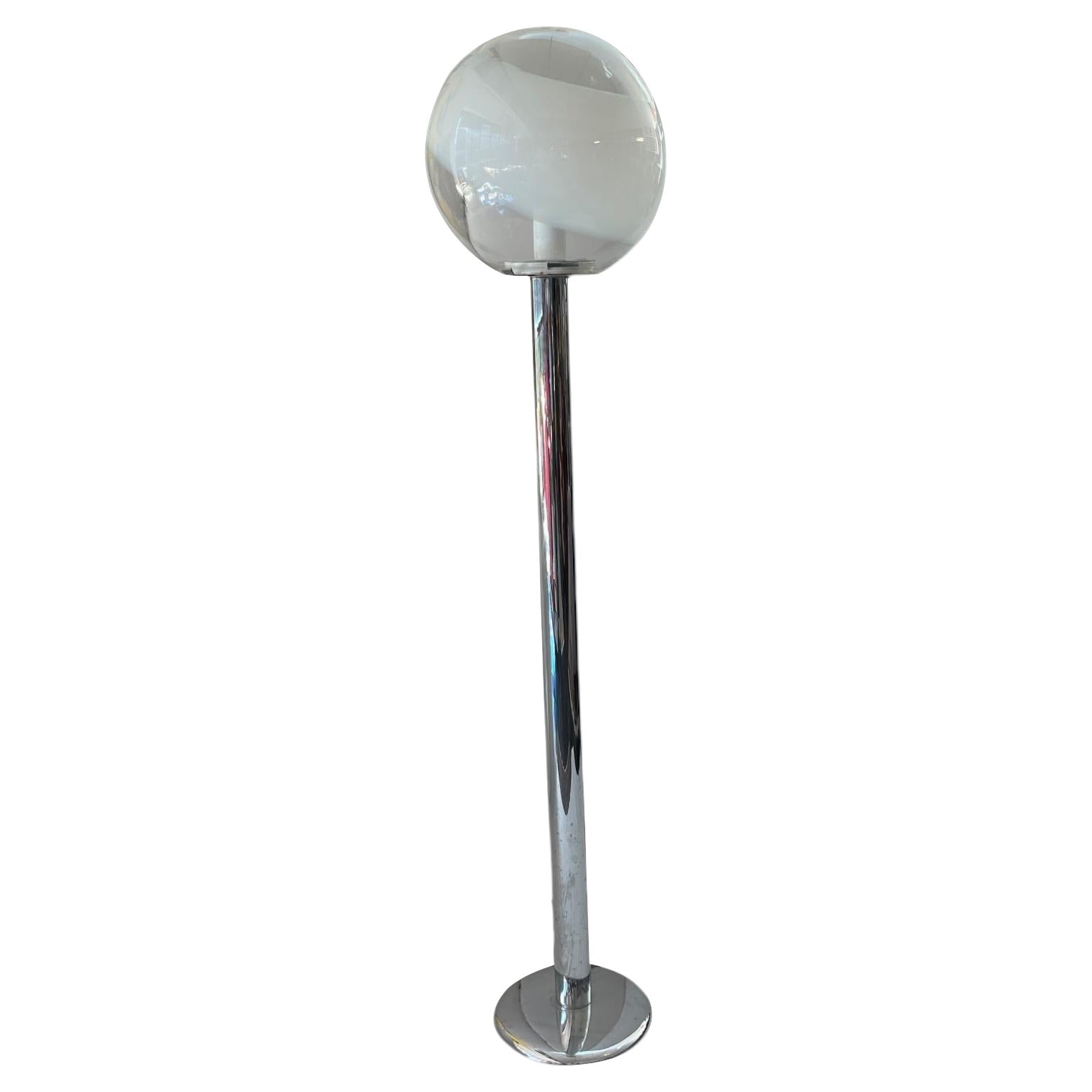 Mid Century Chrome Glass Globes Floor Lamp At 1stdibs