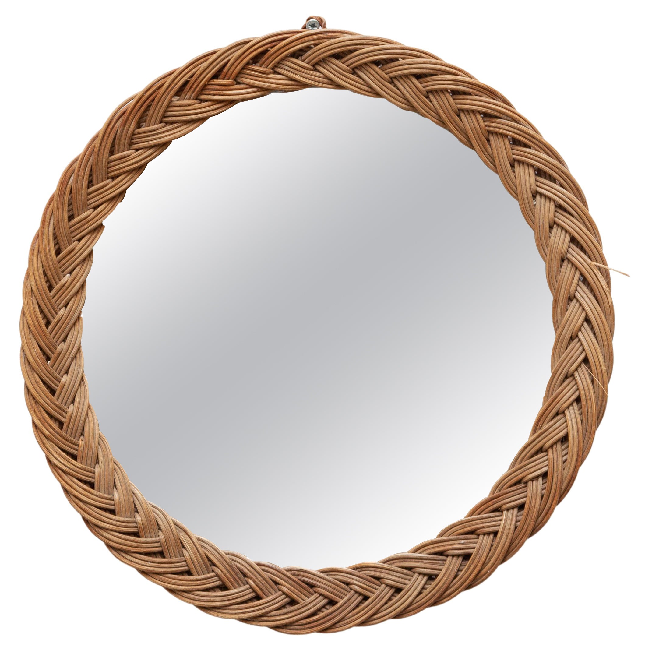 Pale French Green/Cream Frame Mirror at 1stDibs