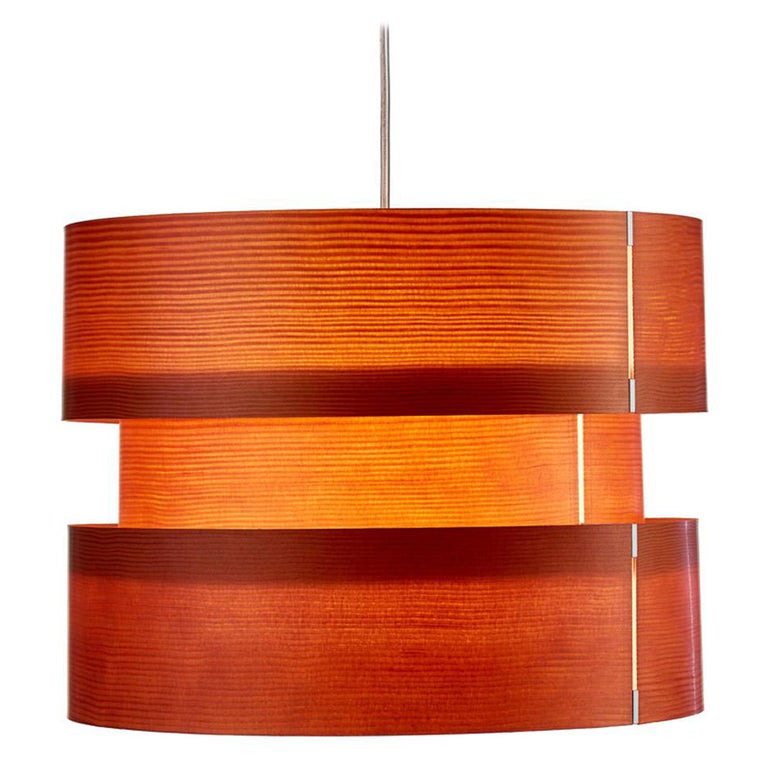 J.A. Coderch 'Cister' Wood Suspension Lamp for Tunds For Sale at 1stDibs