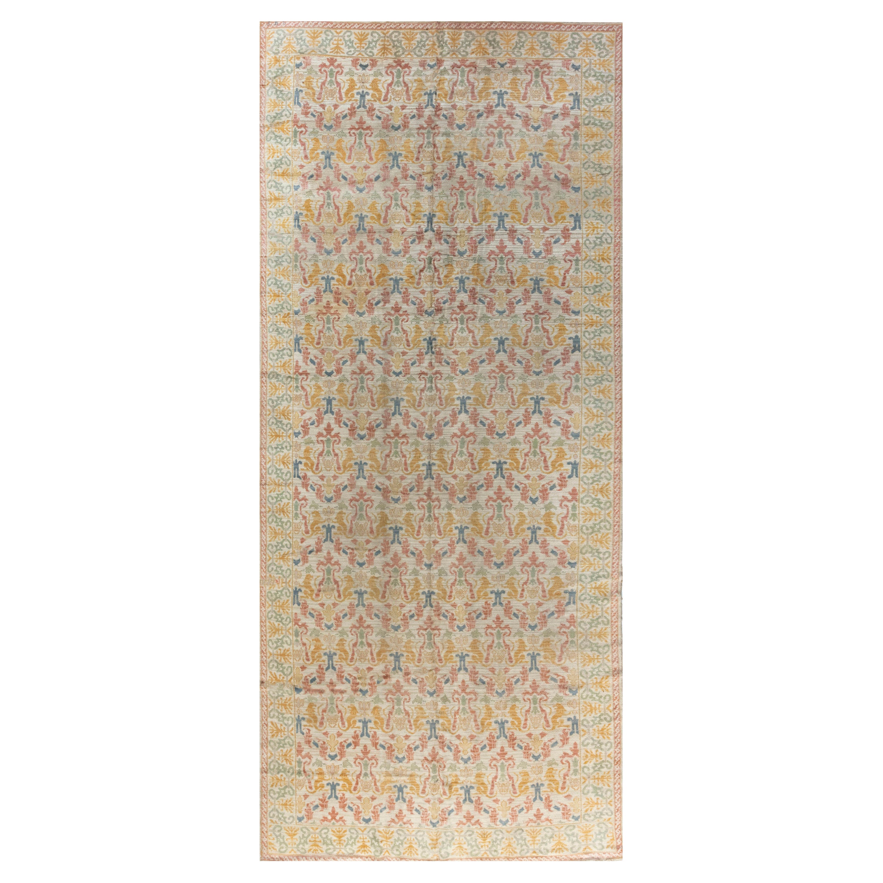 Vintage Spanish Gallery Carpet For Sale at 1stDibs