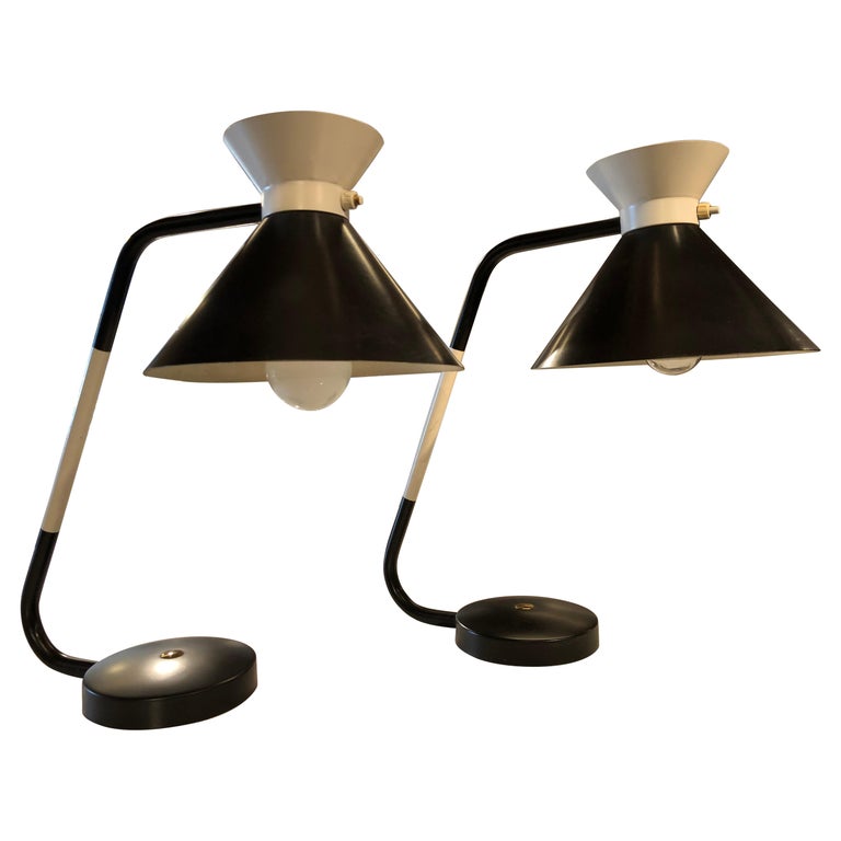 1950 Pair of Table or Desk Lamp Attributed to Studio ARP For Sale at ...
