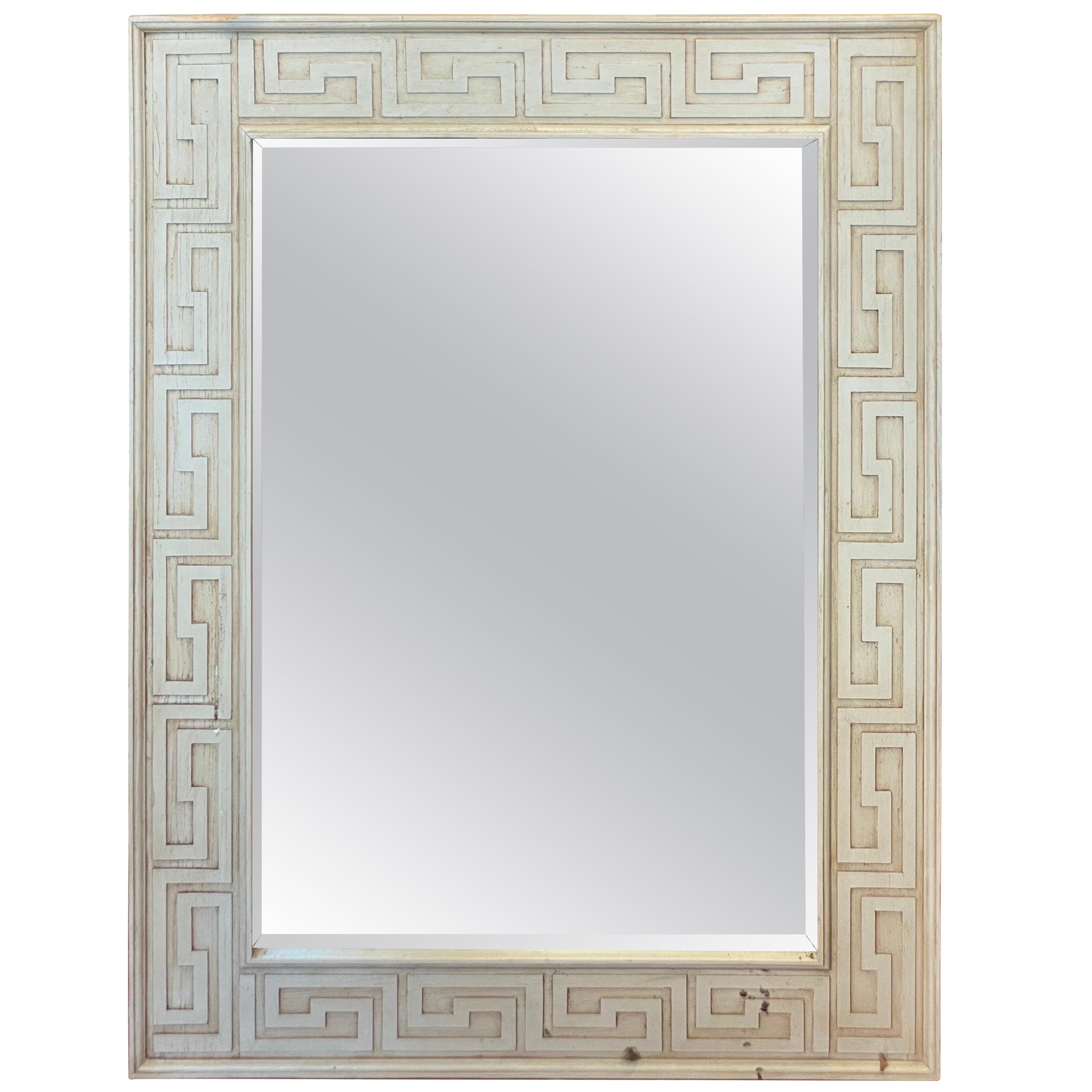 Hollyhock's Greek Key Mirror at 1stDibs