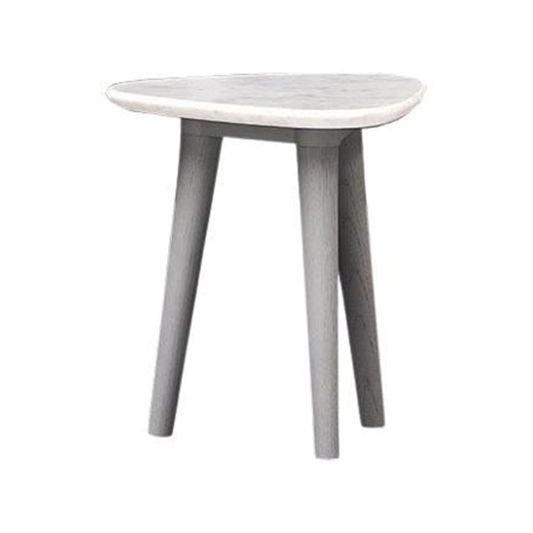 Gervasoni Small Brick Side Table in Carrara Marble Top and Grey Oak ...
