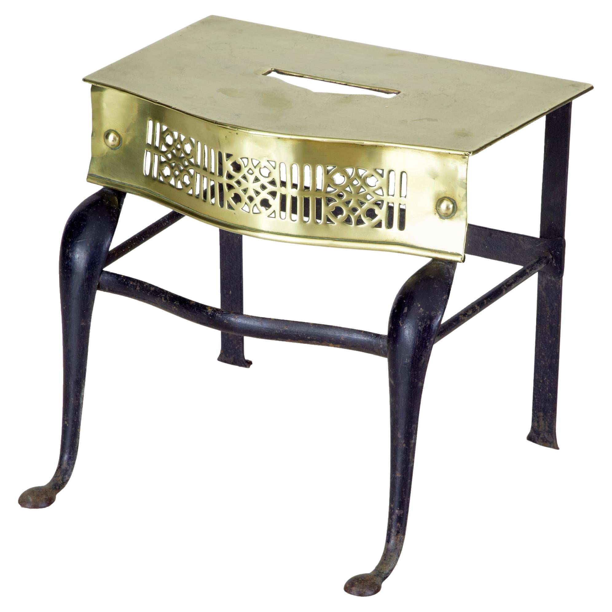 High Victorian 19th Century Brass Trivet Footman at 1stDibs