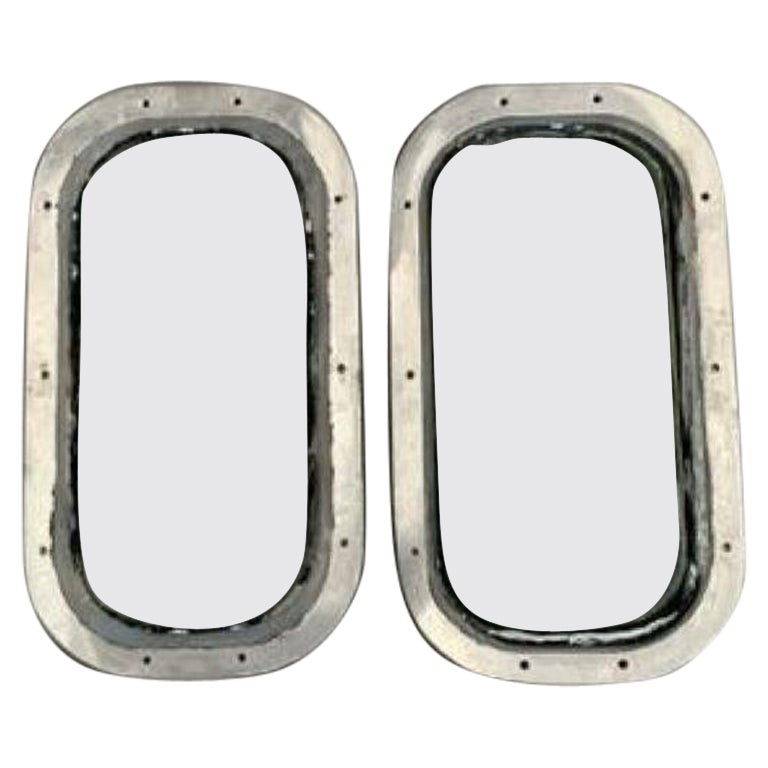 Pair of Aluminium Ships Windows For Sale at 1stDibs